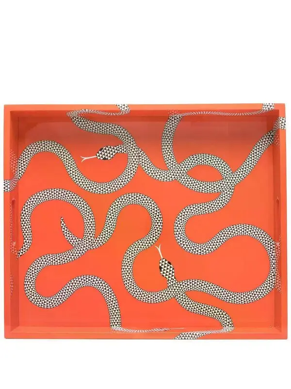 Jonathan Adler Eden Snake-print Tray