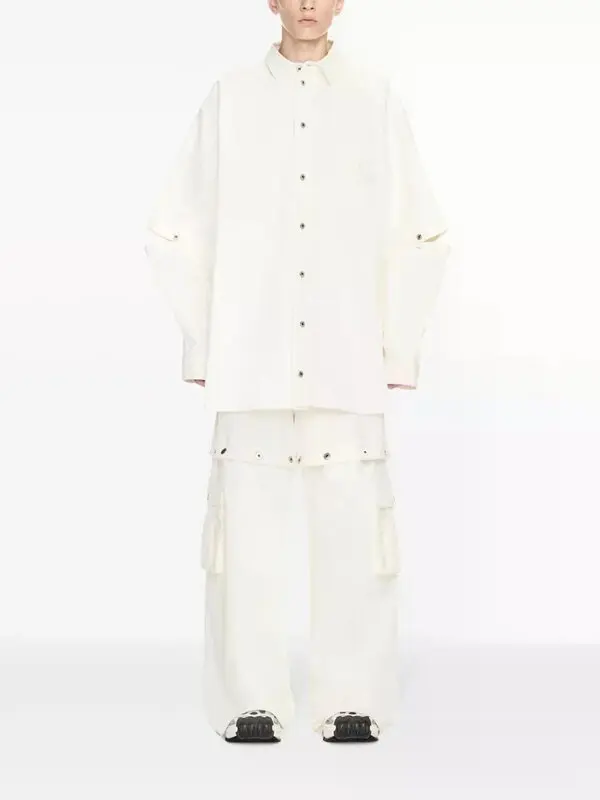 Off-White 90s Logo-appliqué Cotton Shirt