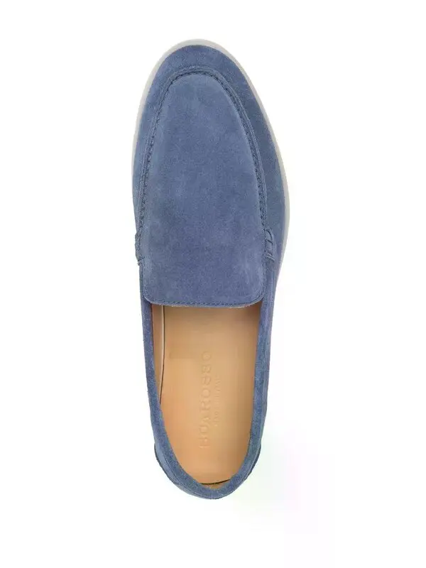 SCAROSSO Ludovico Suede Loafers - Blue