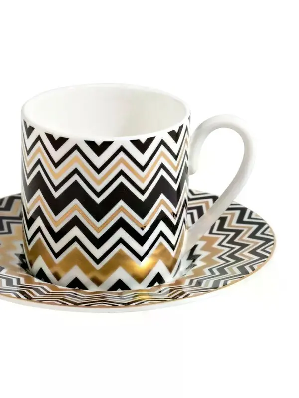 Missoni Zig Zag Coffee Cup Set - White