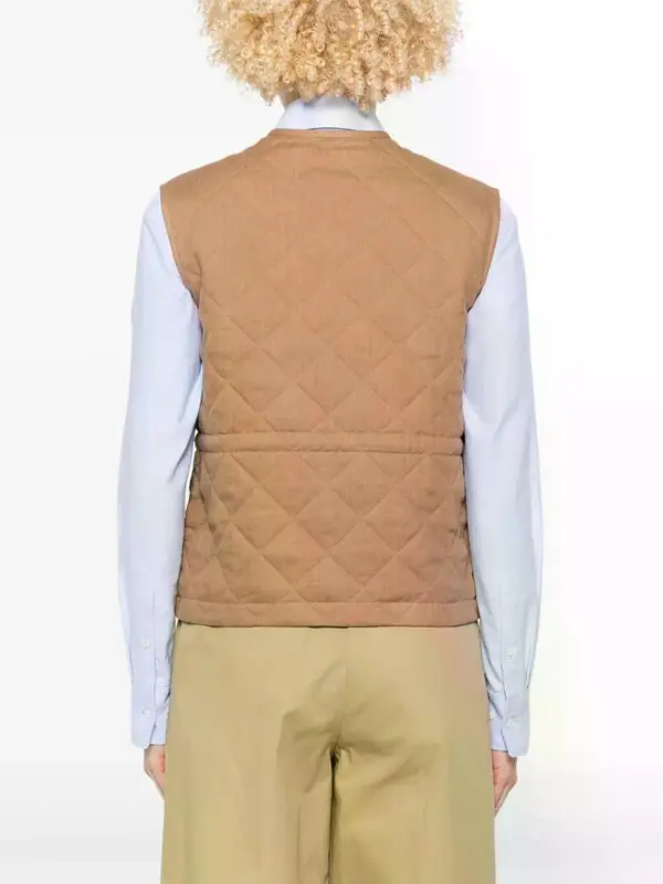 Moncler Vigny Gilet - Brown