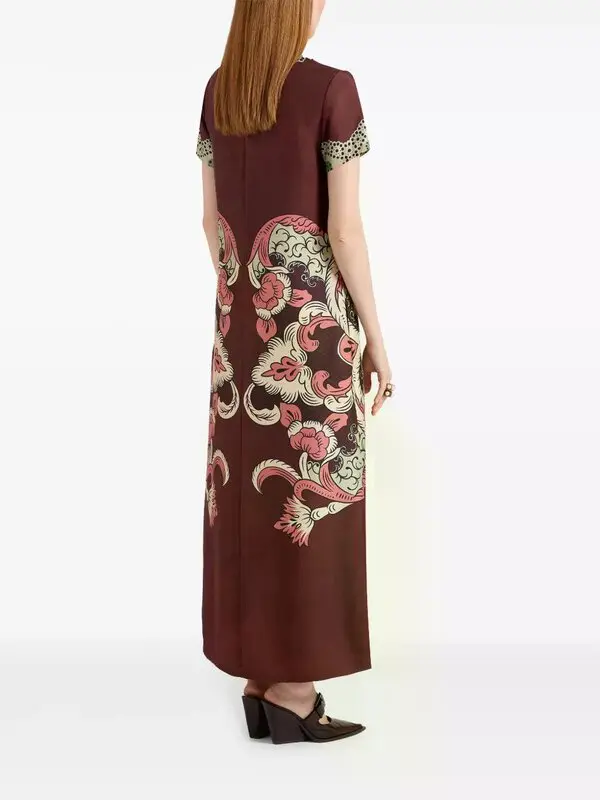 La DoubleJ Swing Midi Dress - Brown