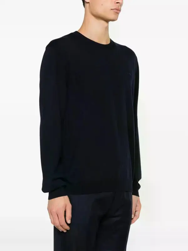 A.p.c. Logo-embroidered Wool Sweater