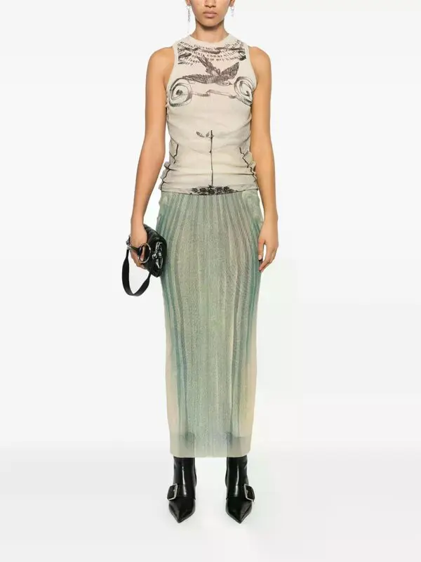 JEAN PAUL GAULTIER Spiral Maxi Skirt