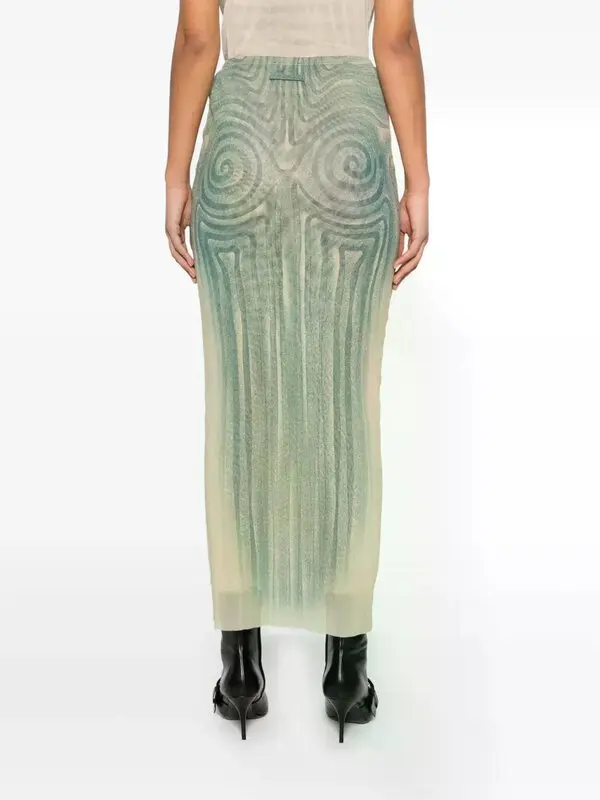 JEAN PAUL GAULTIER Spiral Maxi Skirt