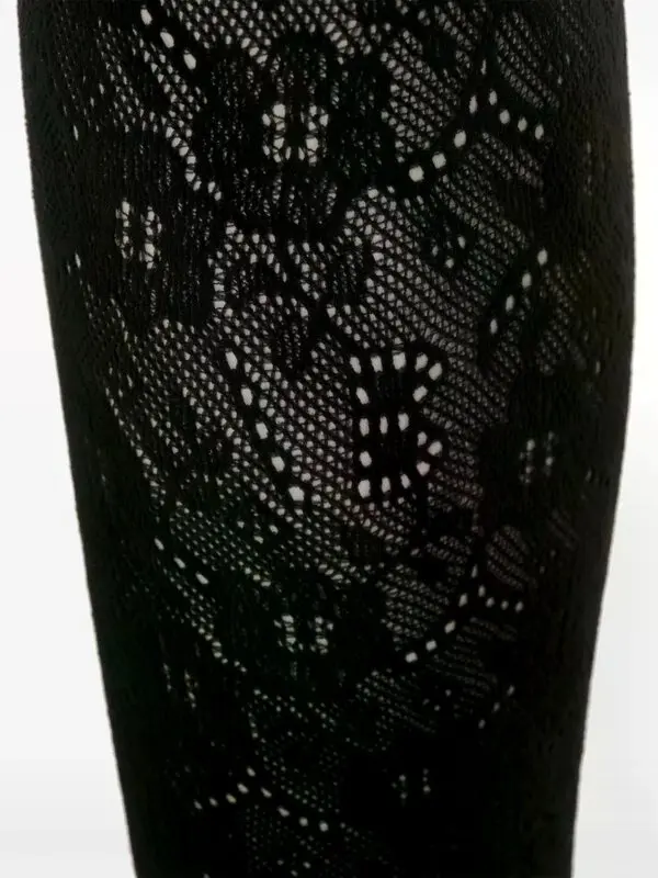 Victoria Beckham Vb Monogram Lace Tights