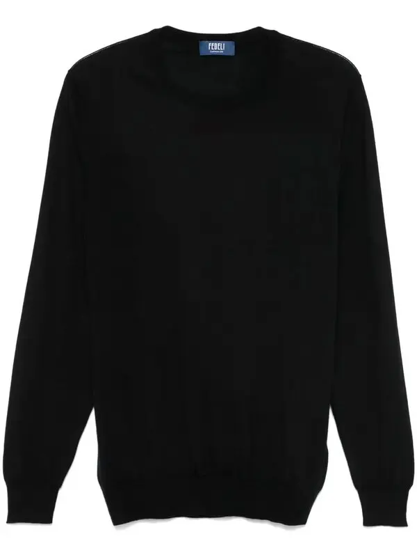 Fedeli Seta Sweater - Black