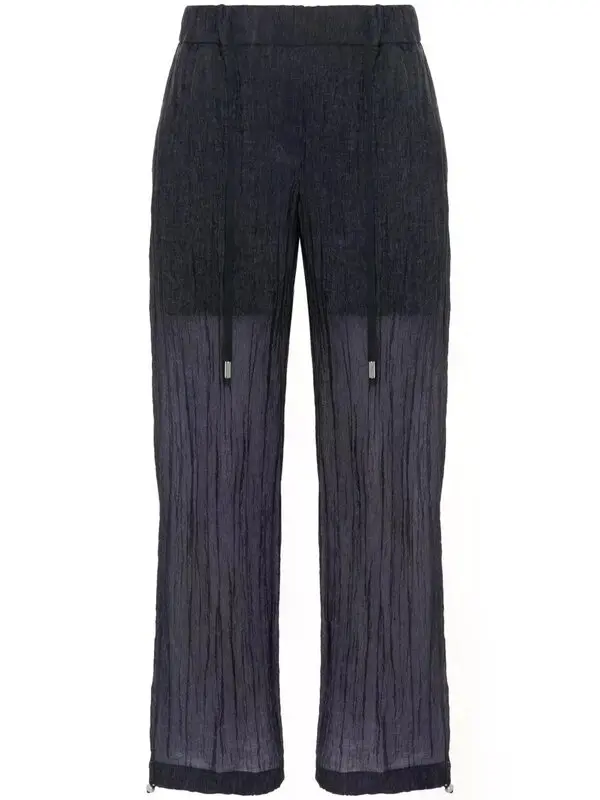 Peserico Seersucker Straight Trousers