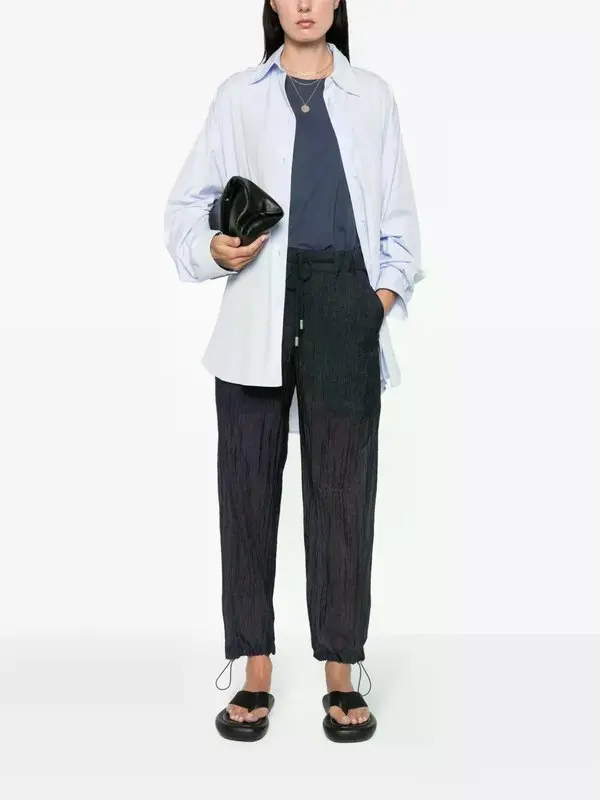 Peserico Seersucker Straight Trousers