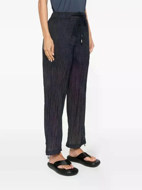Peserico Seersucker Straight Trousers