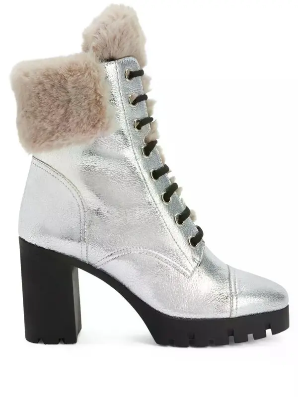 GIUSEPPE ZANOTTI 90mm Moyra Boots - Silver