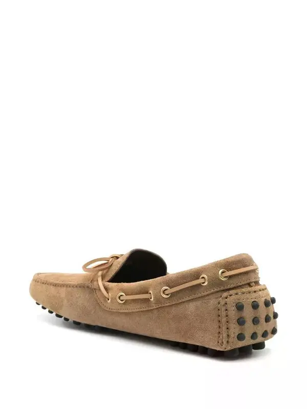 TOM FORD Suede Boat Shoes - Neutrals
