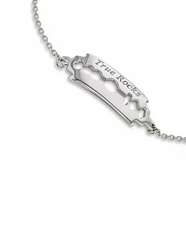 TRUE ROCKS Razor Charm Bracelet - Silver