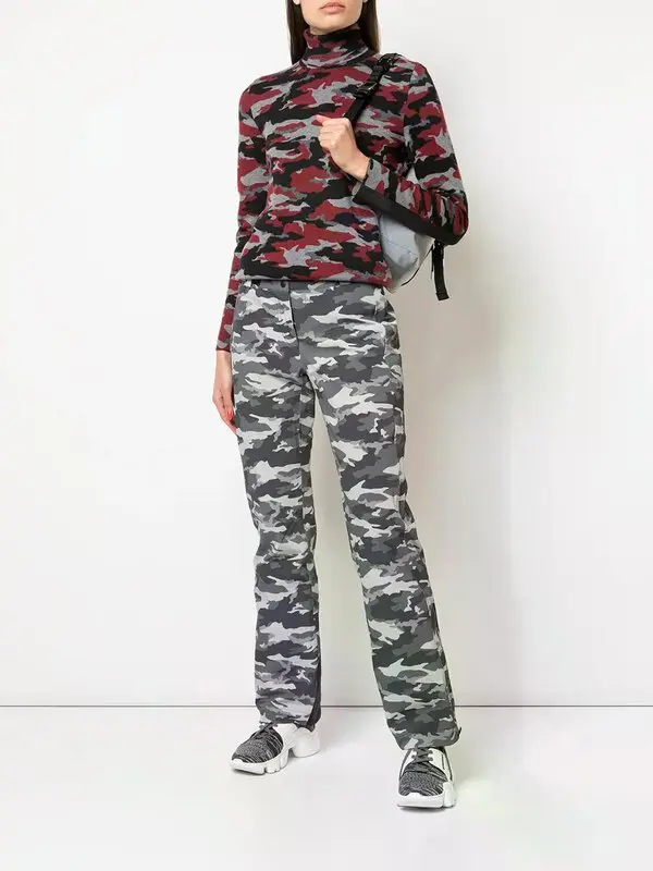 Aztech Mountain Matterhorn Camouflage Print Turtleneck Jumper