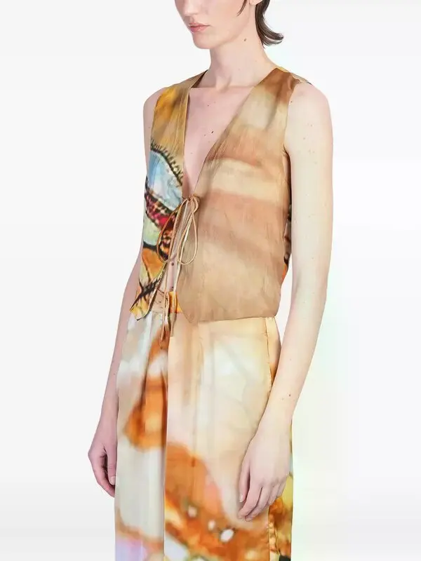 YAVI Graphic-print Vest