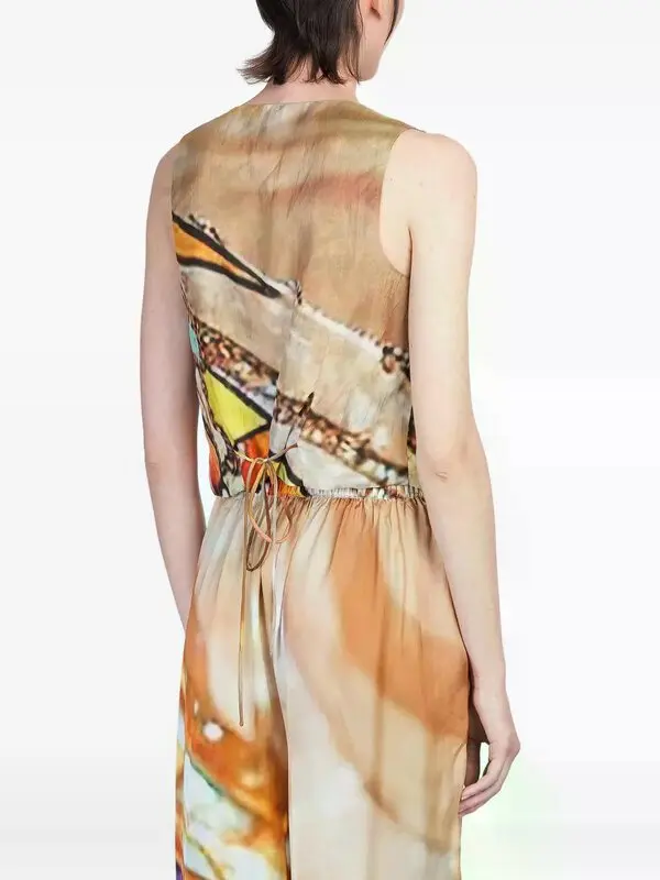 YAVI Graphic-print Vest