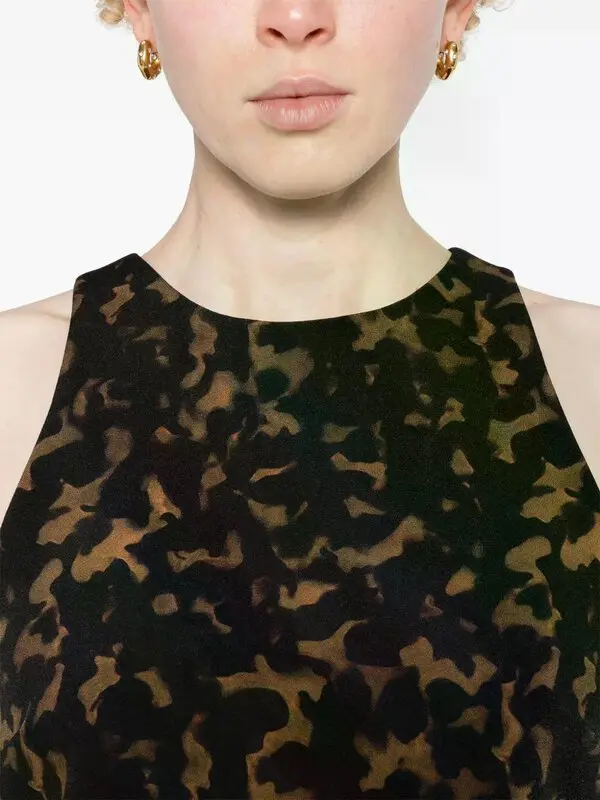 Theory Tortoiseshell Print Shift Dress