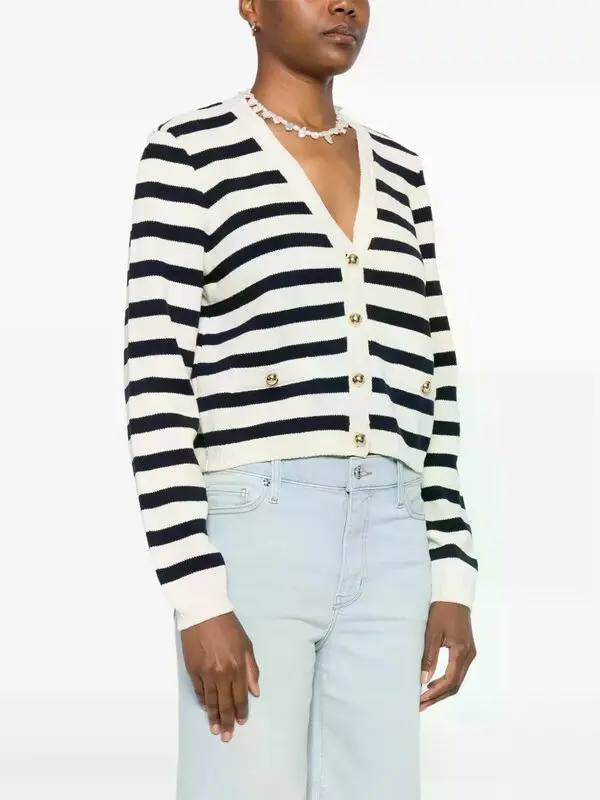 FRAME Striped Cardigan