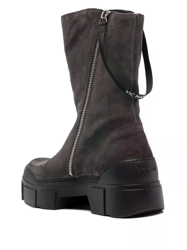 VIC MATIE Silverstone Suede Ankle Boots