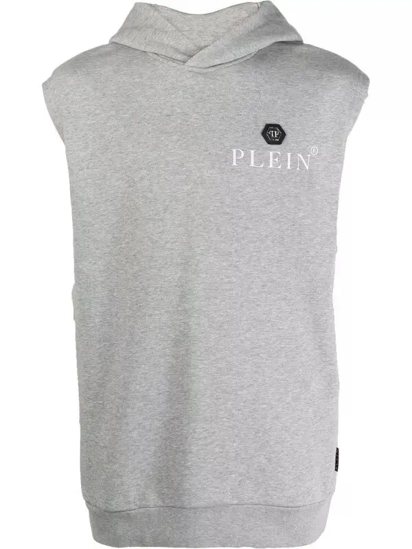 Philipp Plein Hexagon Sleeveless Hoodie