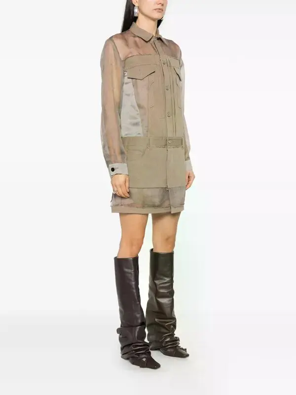 Sacai Paneled Mini Dress