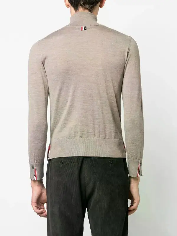 Thom Browne Fine Knit Roll-neck Jumper
