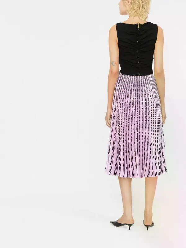 Versace Gathered Sleeveless Top