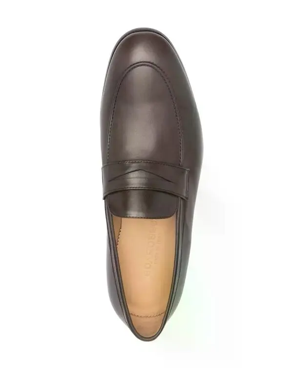 SCAROSSO Marzio Leather Loafers - Brown