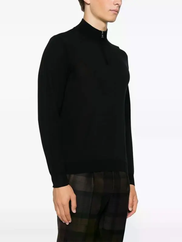 Fedeli Favonio Virgin Wool Sweater - Black