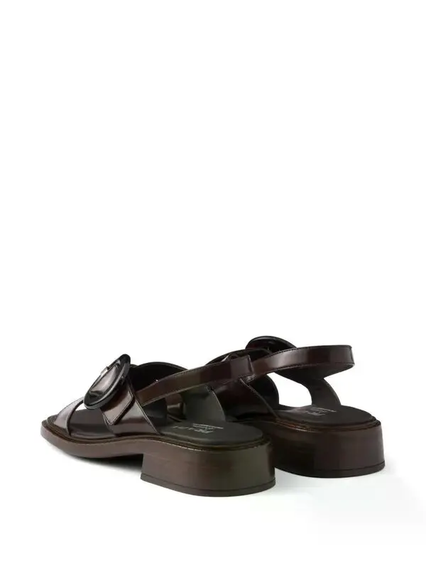 Prada Buckled Slingback Sandals