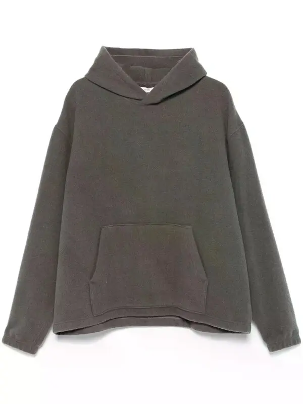 RIER Felted Virgin Wool Hoodie - Grey