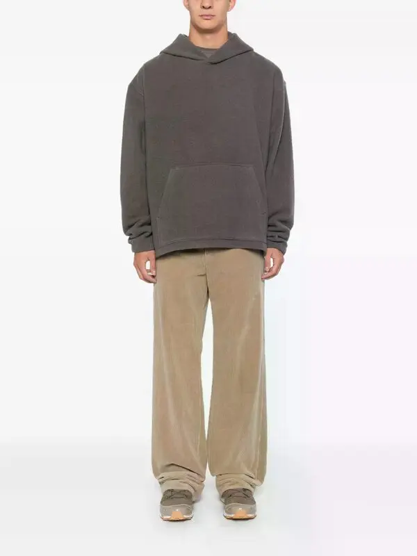 RIER Felted Virgin Wool Hoodie - Grey