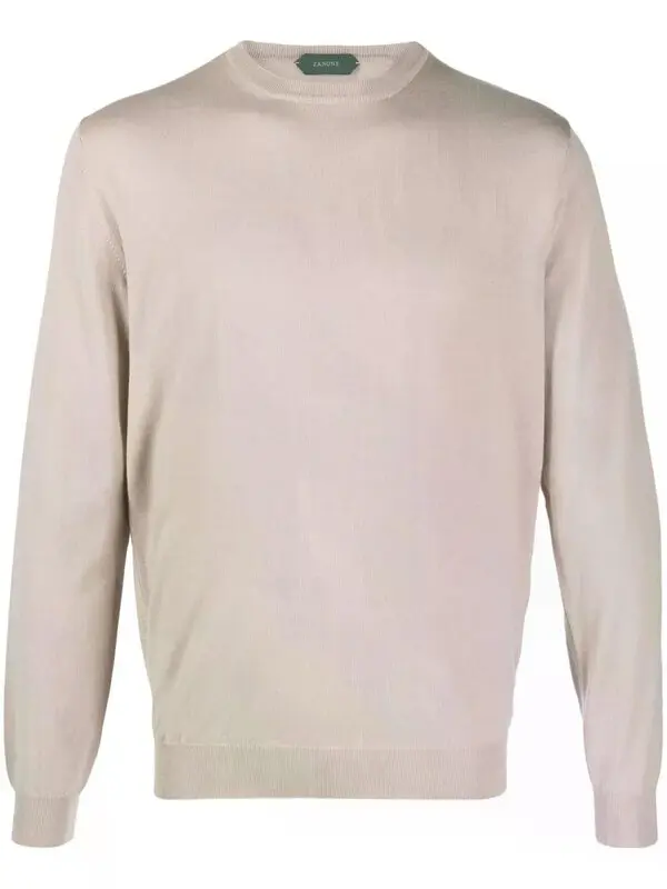 ZANONE Virgin Wool Blend Crew-neck Jumper - Neutrals
