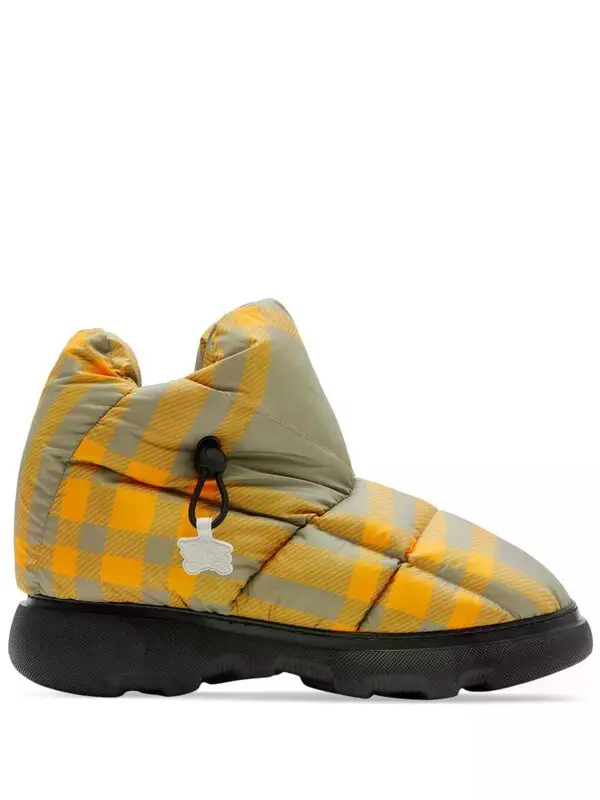 Burberry Check Pillow Padded Ankle Boots