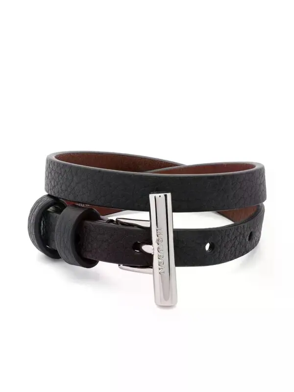 Alexander McQueen T-bar Wrap Bracelet - Silver