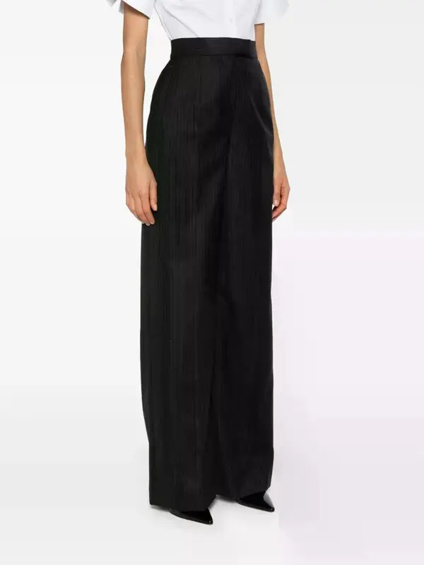 Alexander McQueen Pinstripe Tailored Wool Trousers