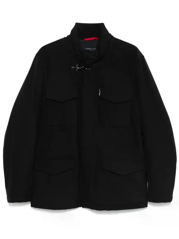 FAY Textured Jacket - Black