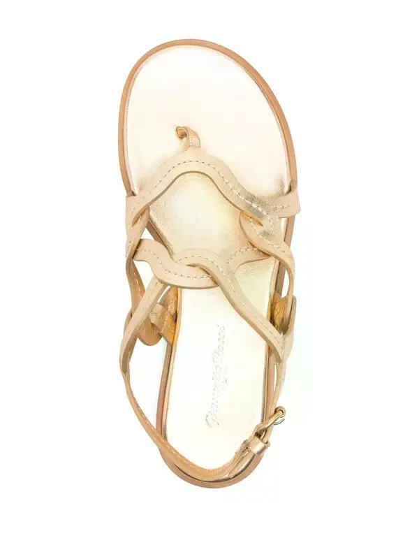 GIANVITO ROSSI Flat Leather Sandals