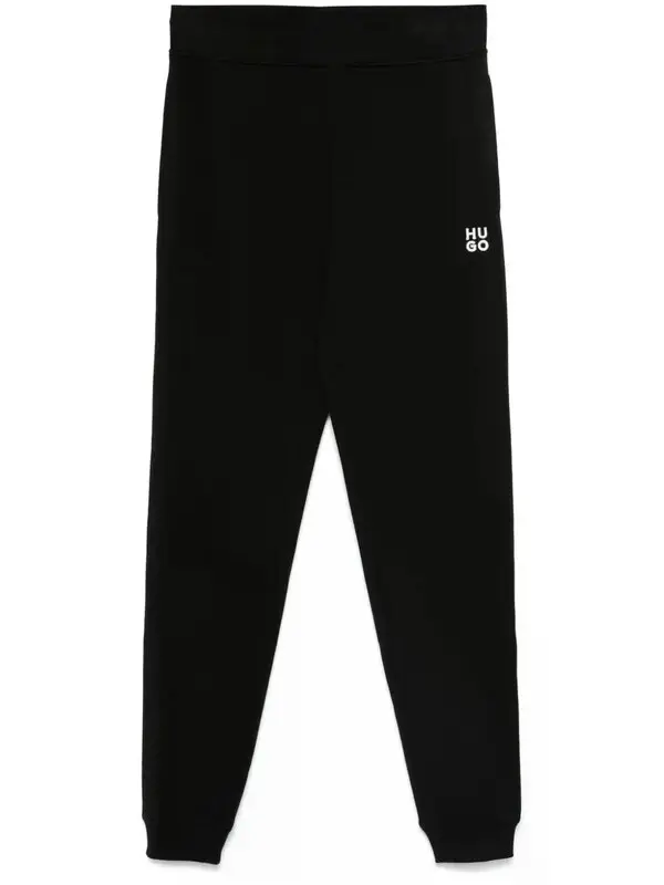 Hugo Logo Embroidered Cotton Track Pants