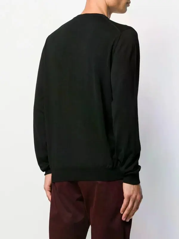 ZANONE Crew-neck Knit Sweater - Black