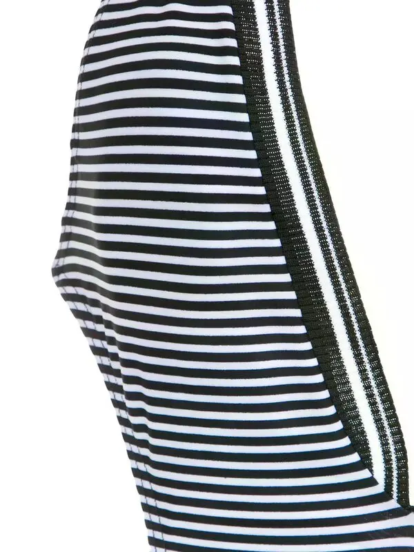 AMIR SLAMA Striped One Piece Swimsuit