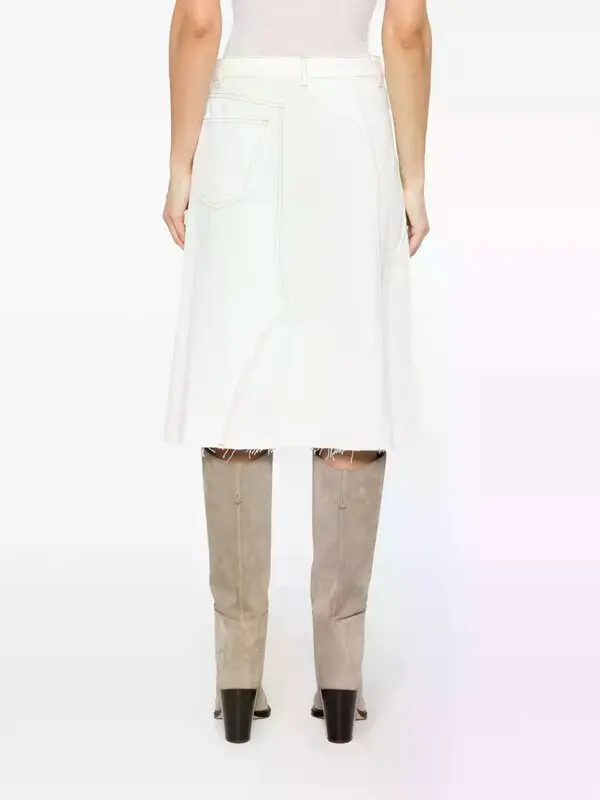 Tory Burch Deconstructed Denim A-line Skirt