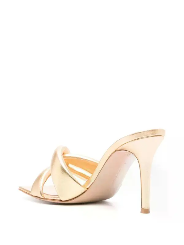GIANVITO ROSSI 85mm Amour Mules - Gold