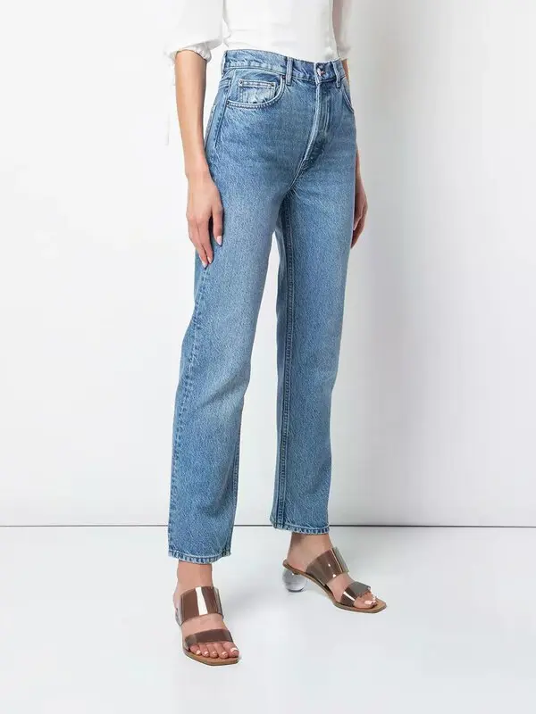 REFORMATION Cynthia High-rise Straight Leg Jeans