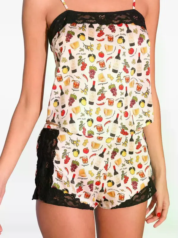 FLEUR DU MAL Charlotte Lace-trimmed Camisole Top