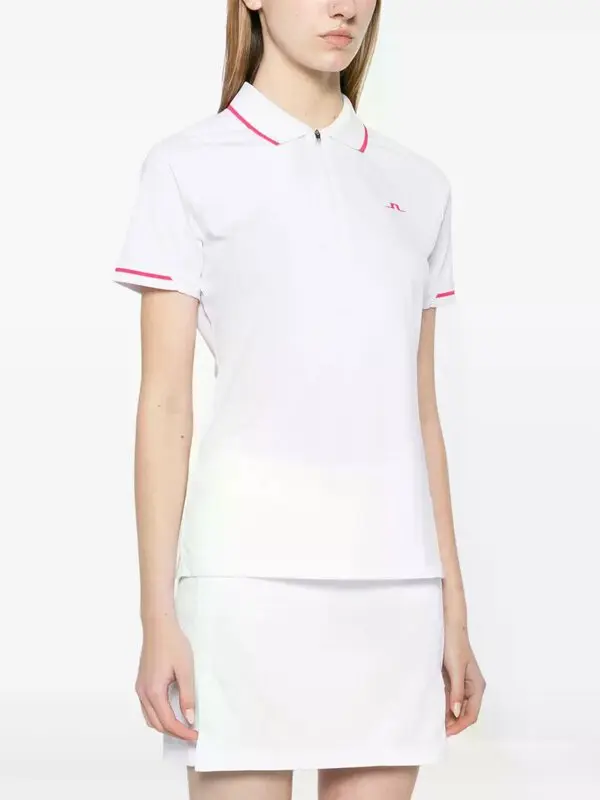 J. Lindeberg Short Sleeve Zip Polo Top