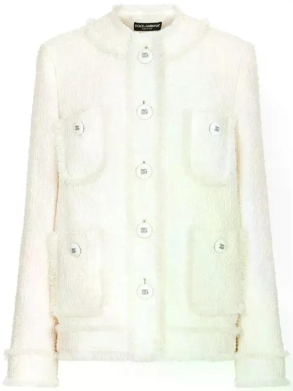 Dolce & Gabbana Rachel Round-neck Tweed Jacket