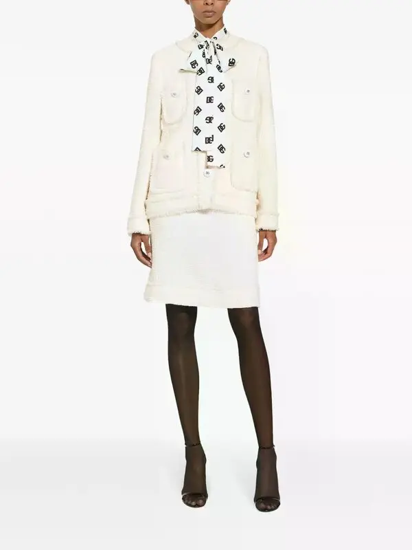 Dolce & Gabbana Rachel Round-neck Tweed Jacket