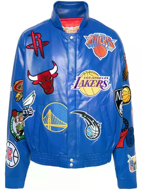 JEFF HAMILTON Nba Collage Jacket - Blue