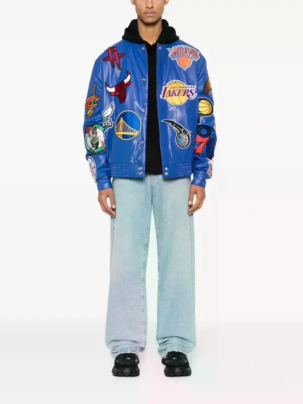 JEFF HAMILTON Nba Collage Jacket - Blue